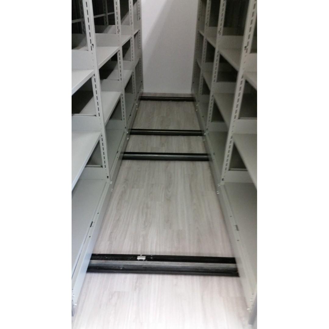Mechanical Mobile Shelving System, Furniture & Home Living, Furniture ...