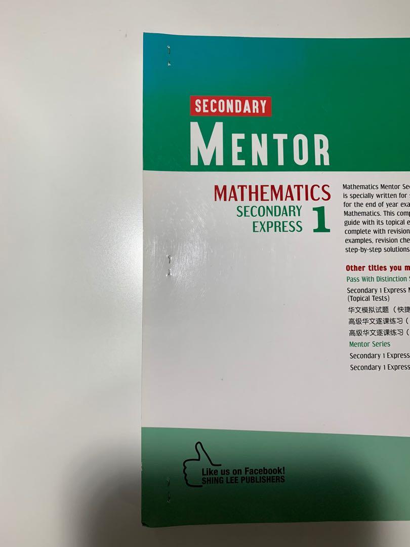 Mentor Mathematics Secondary 1 Express, Hobbies & Toys, Books ...