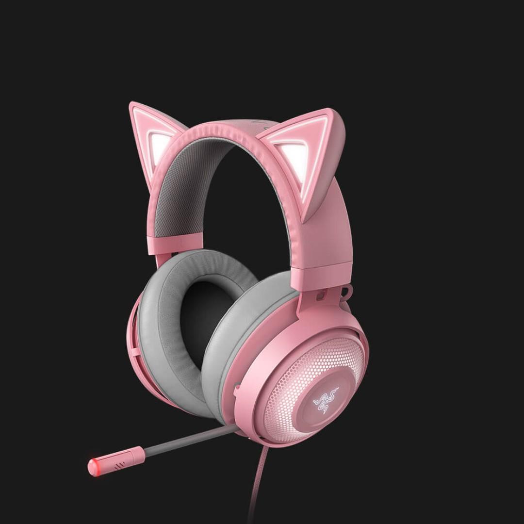 Razer Kraken Kitty Edition Gaming Headset, Audio, Headphones & Headsets ...