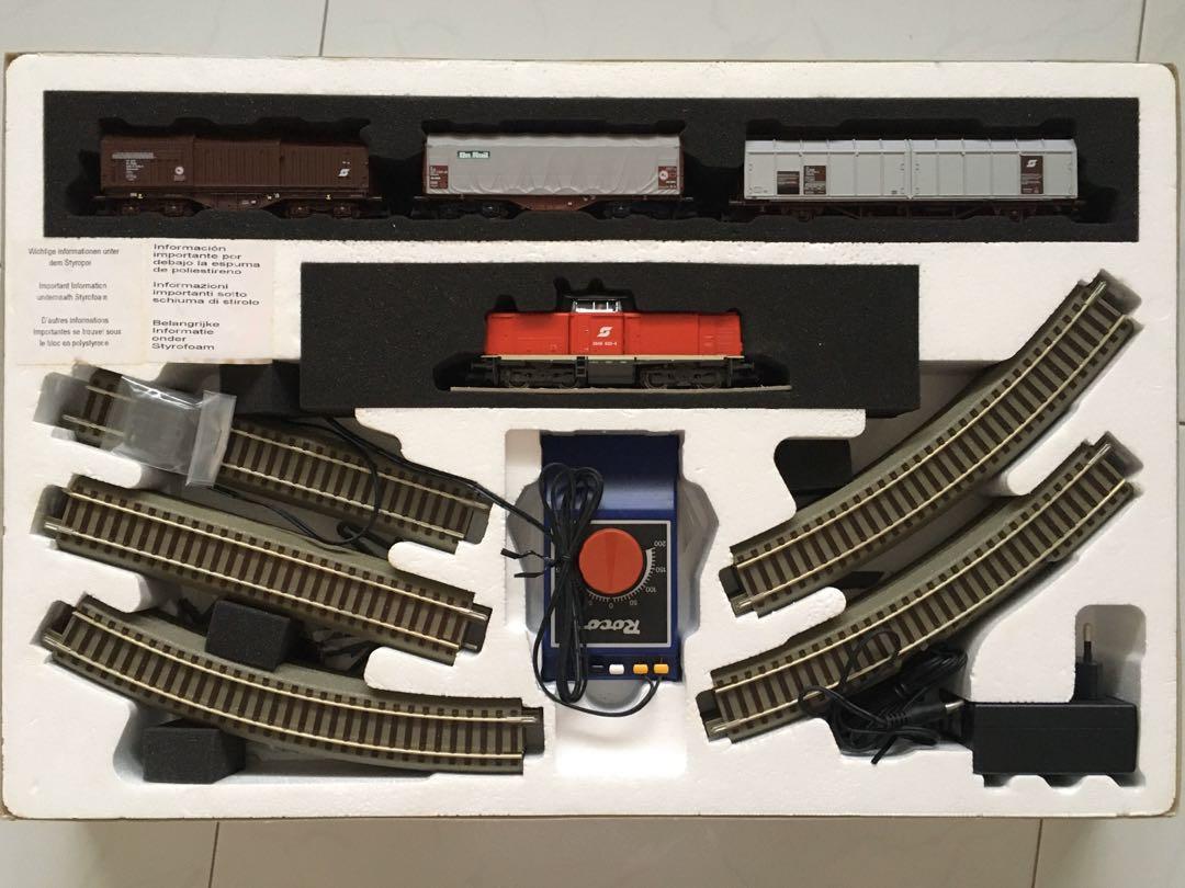 Roco HO Train model set with diesel locomotive, Hobbies & Toys, Toys ...