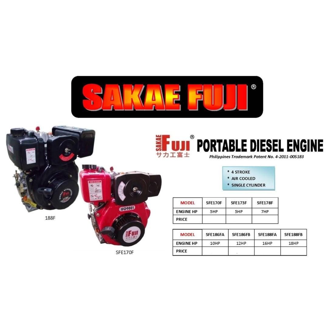 (SFE SERIES) Sakae Fuji Portable Diesel Engine, Everything Else, Others ...