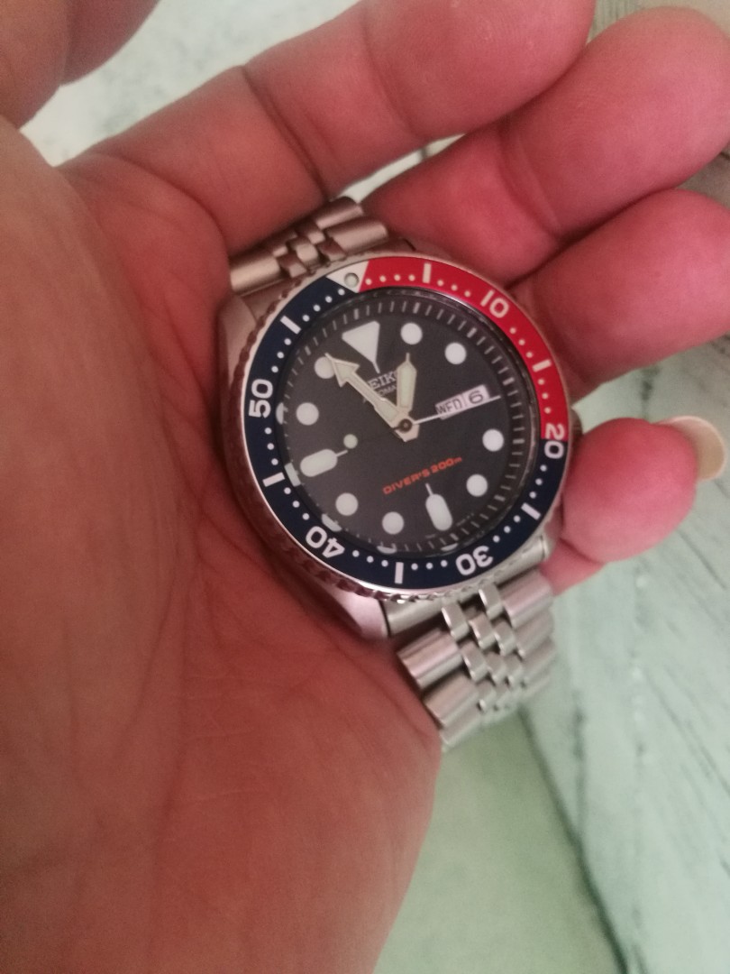 Seiko Pepsi diver watch, Luxury, Watches on Carousell