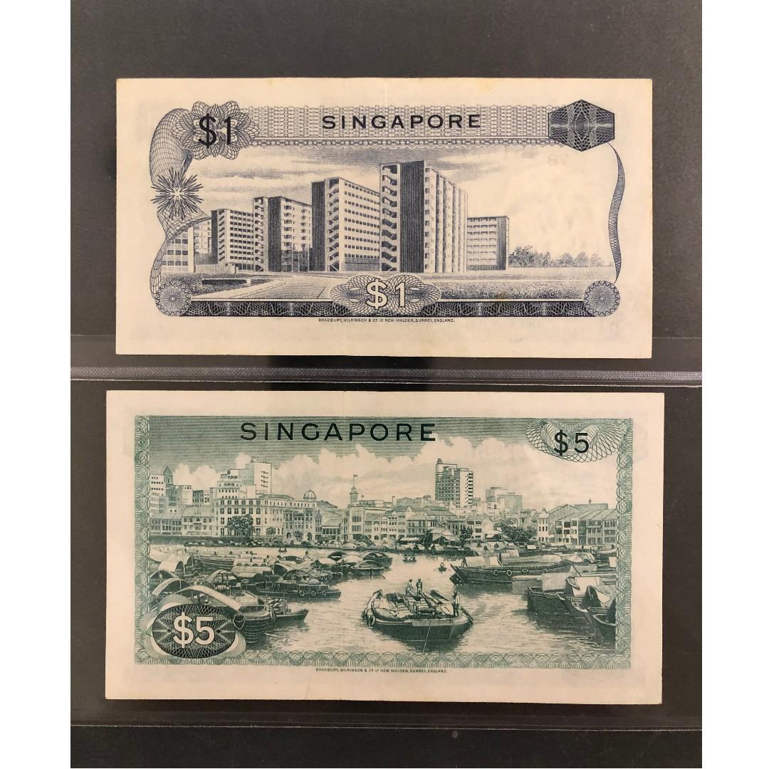 SG Orchid Series $1 and $5 Bank Note, Hobbies & Toys, Memorabilia ...