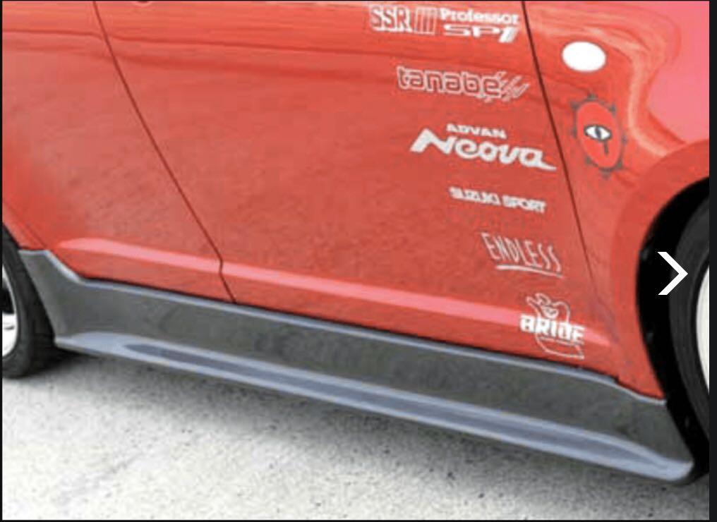 Swift skirting SLR carbon fiber, Auto Accessories on Carousell