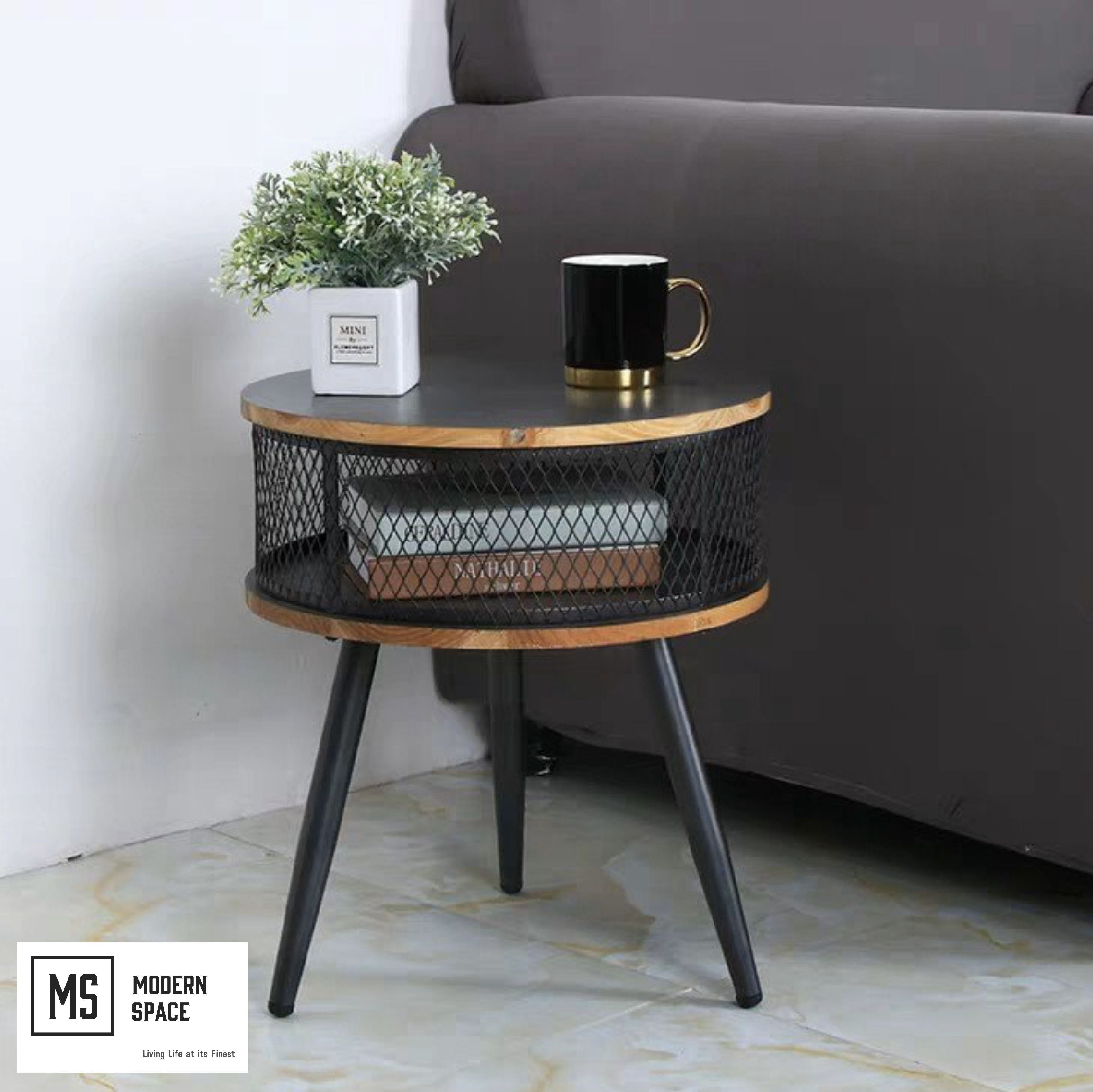 TAYLOR Mesh Round Side Table / CST06, Furniture & Home Living ...