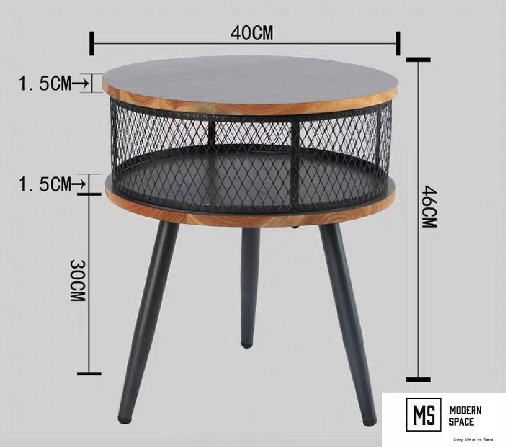 TAYLOR Mesh Round Side Table / CST06, Furniture & Home Living ...