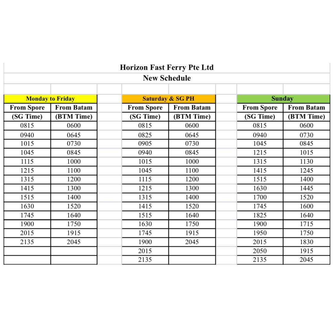 02 WAYS HORIZON FAST FERRY TICKET, Travel, Overseas Attractions on ...
