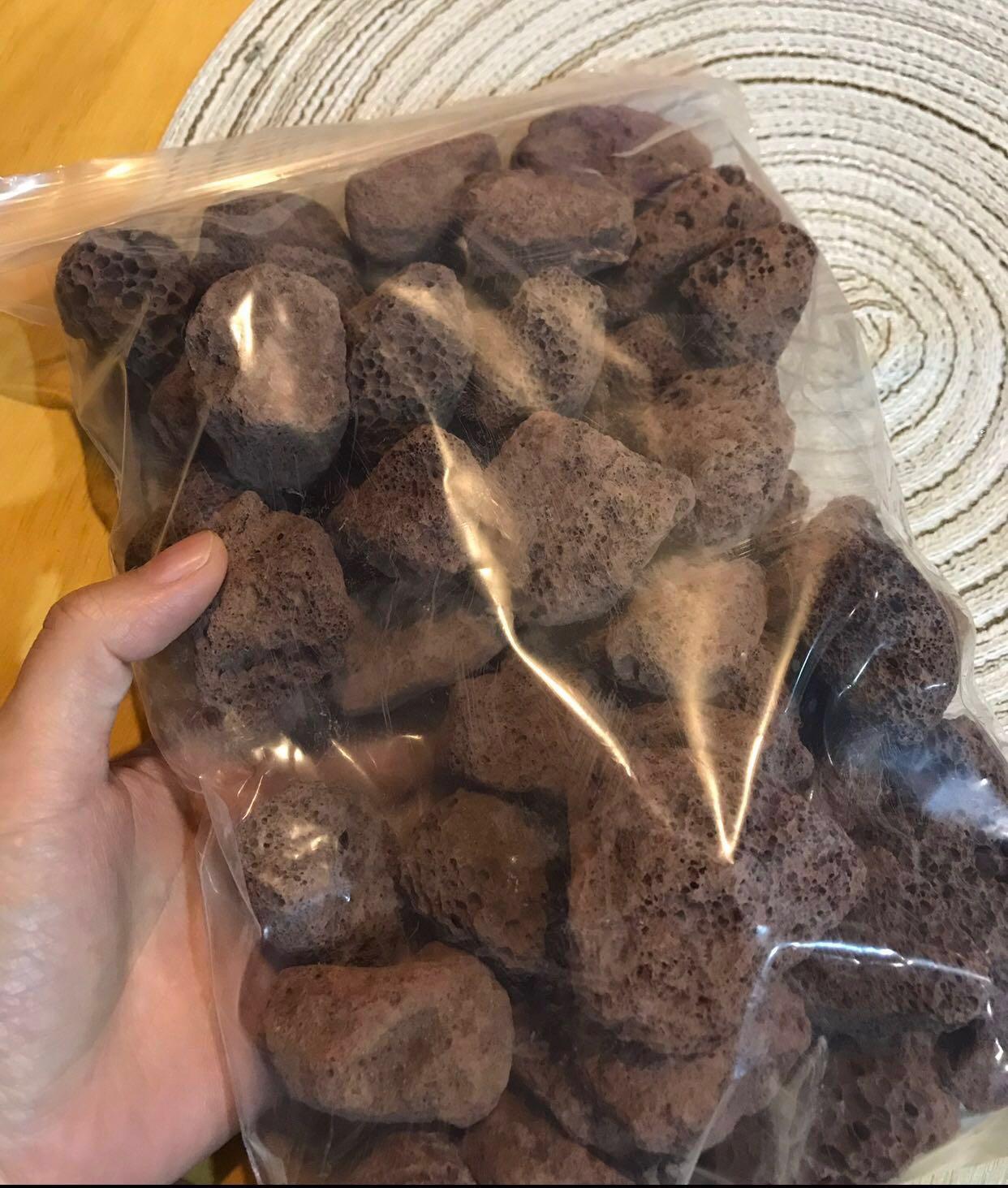 1kg natural Volcanic rock, lava rock, lava stone: red, black, bonsai ...