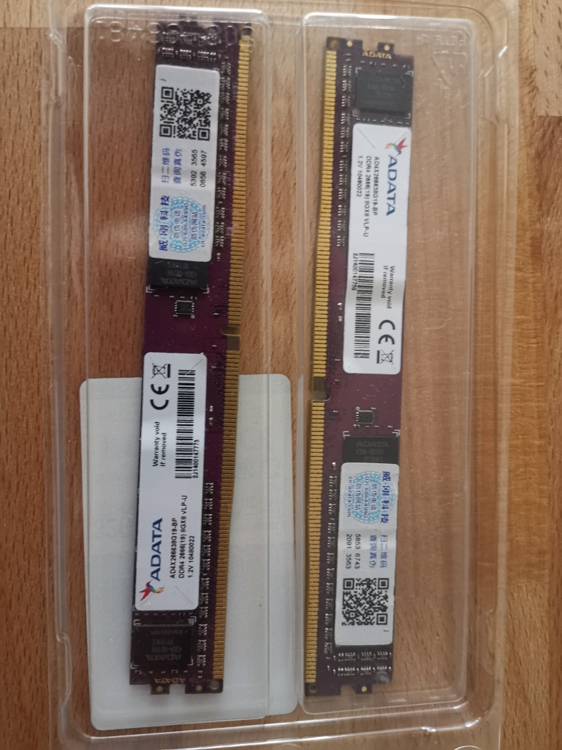 Adata VLP RAM (2x8GB 2666MHz C19 DDR4), Computers & Tech, Parts ...