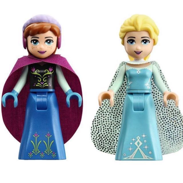 Authentic Lego Anna And Elsa Minifigures / Minidolls from Disney ...
