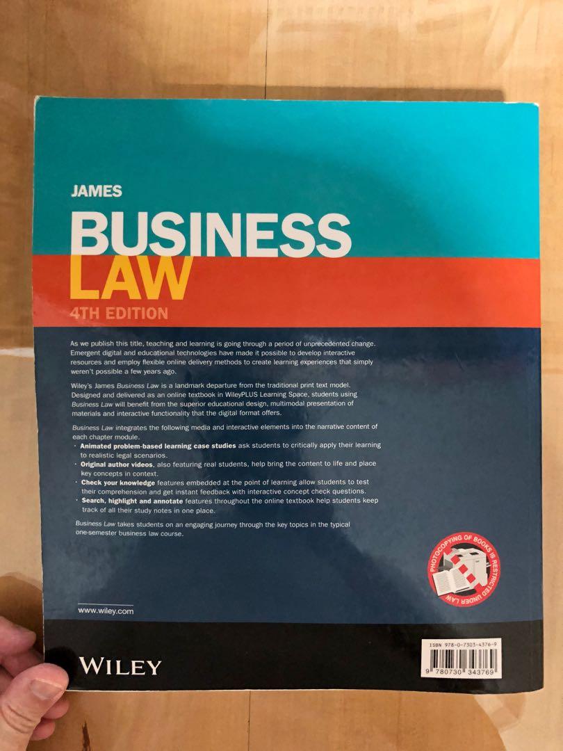 Business Law 4th Edition by Nickolas James, Computers & Tech, Office ...