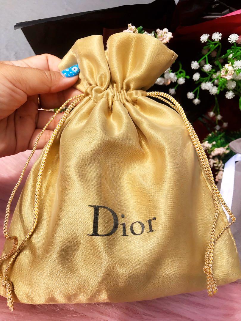 Dior drawstring pouch, Luxury, Bags & Wallets on Carousell