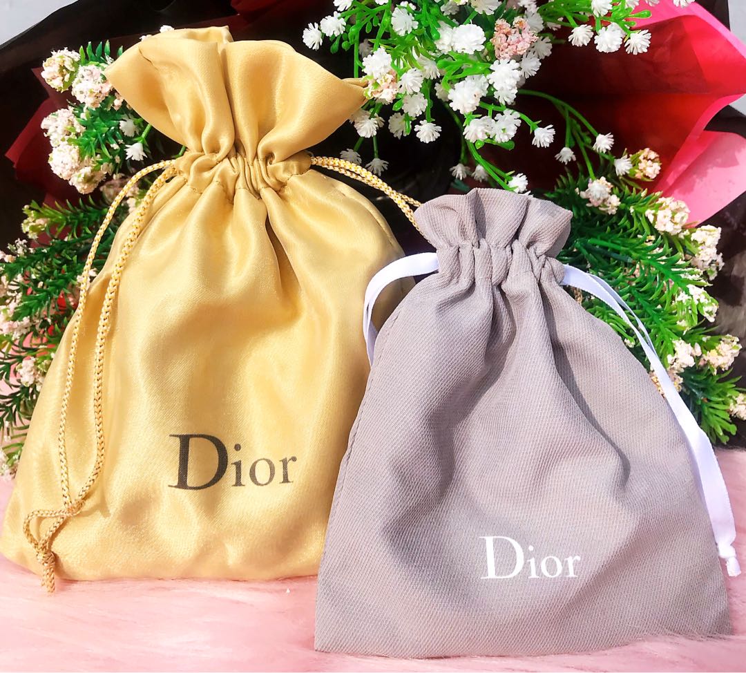 Dior drawstring pouch, Luxury, Bags & Wallets on Carousell