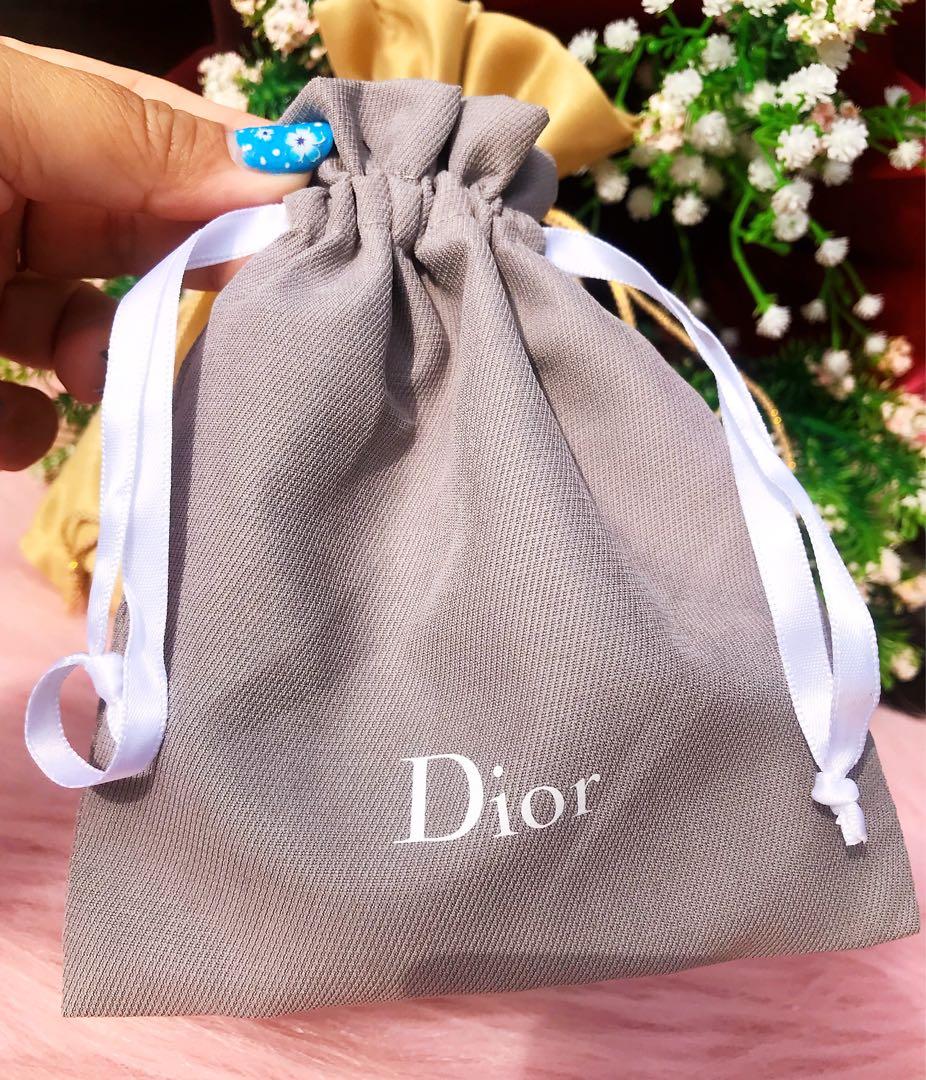 Dior drawstring pouch, Luxury, Bags & Wallets on Carousell