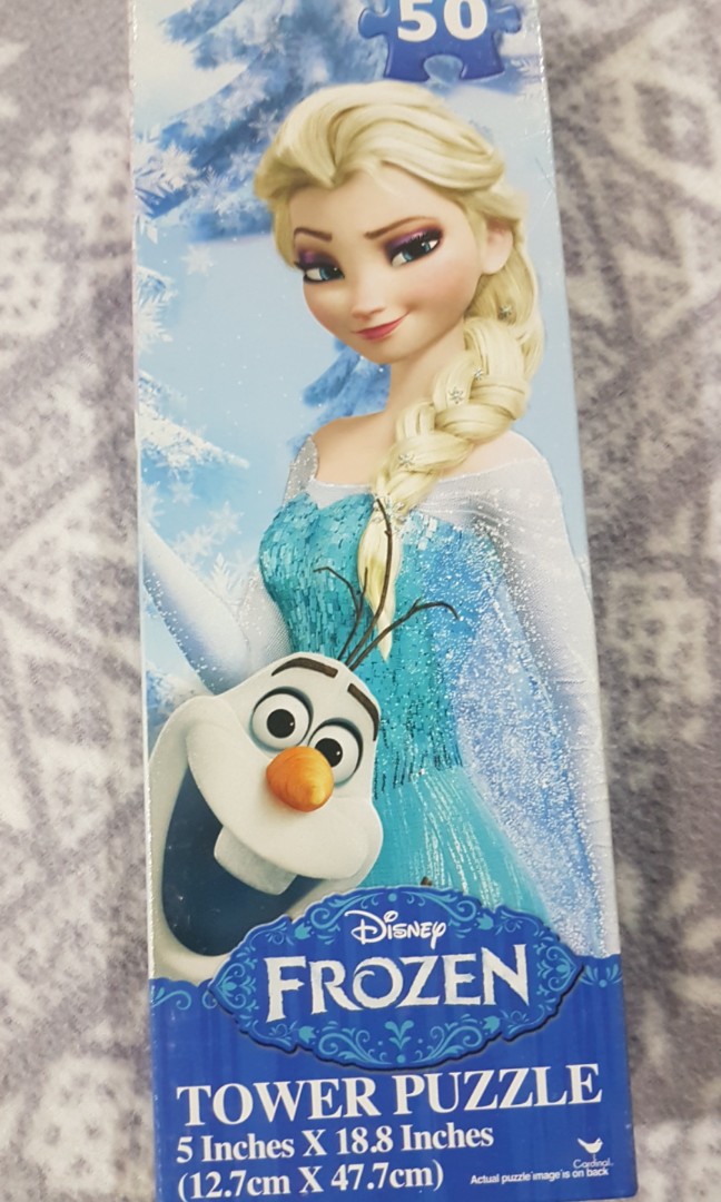 Disney Frozen Elsa and Olaf tower puzzle, Hobbies & Toys, Toys & Games ...