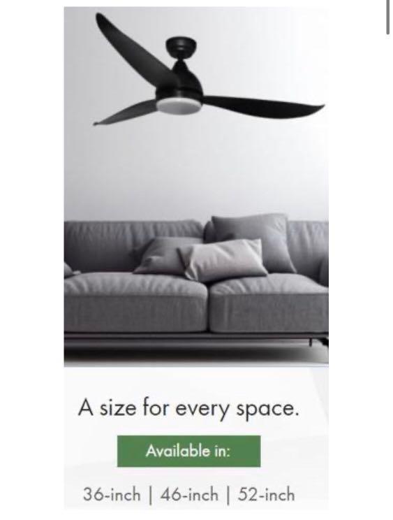 FANCO B-STAR DC CEILING FAN + REMOTE CONTROL + LED RGB 18W, Furniture ...