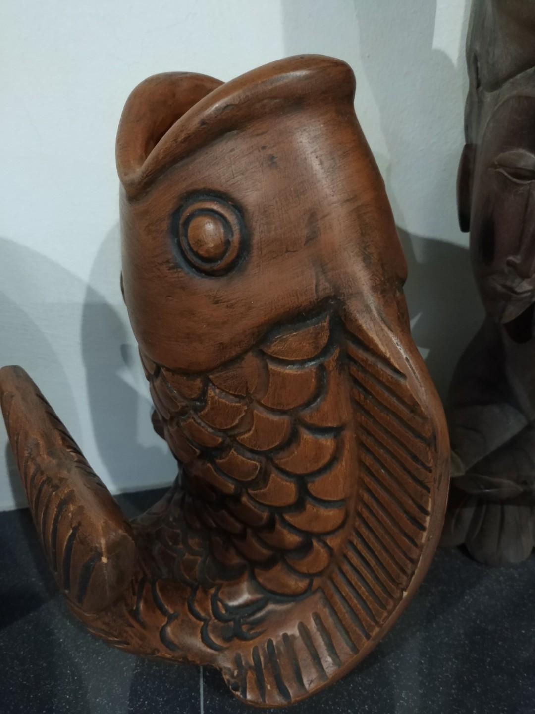 Fish Nemo Brown Vase & Sculpture Pottery, Furniture & Home Living, Home ...