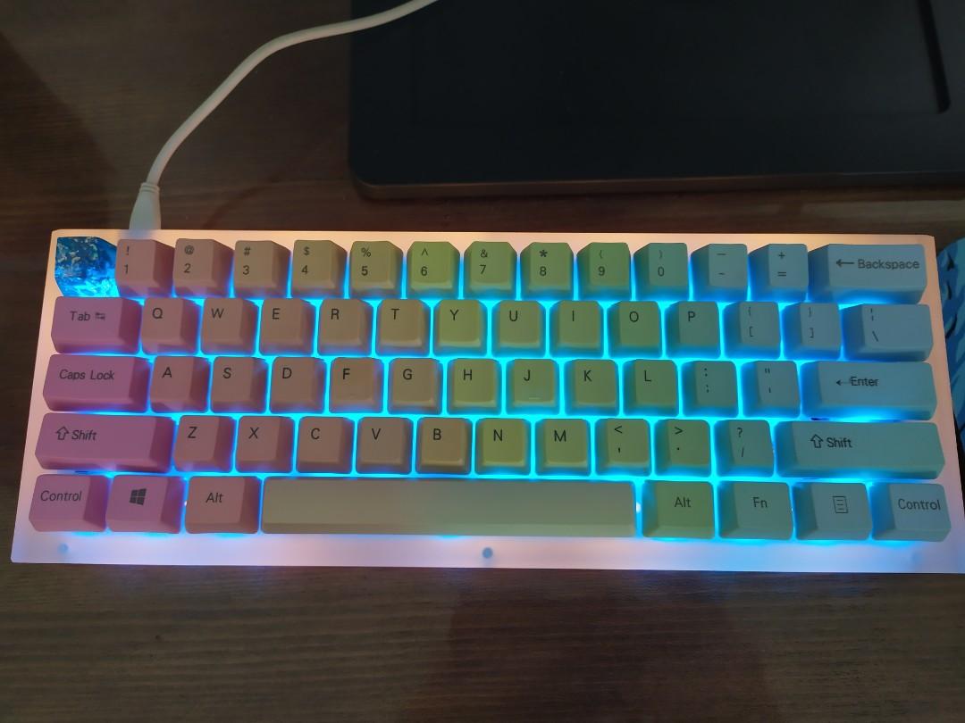 GMK 60% Mechanical Keyboard (Jade switches), Computers & Tech, Parts ...