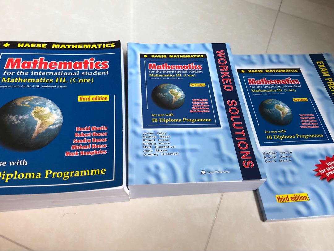 Haese IB diploma Mathematics HL Core (3rd third edition), Hobbies ...