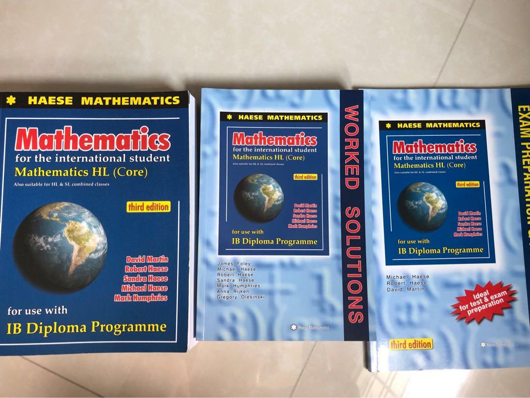 Haese IB diploma Mathematics HL Core (3rd third edition), Hobbies ...