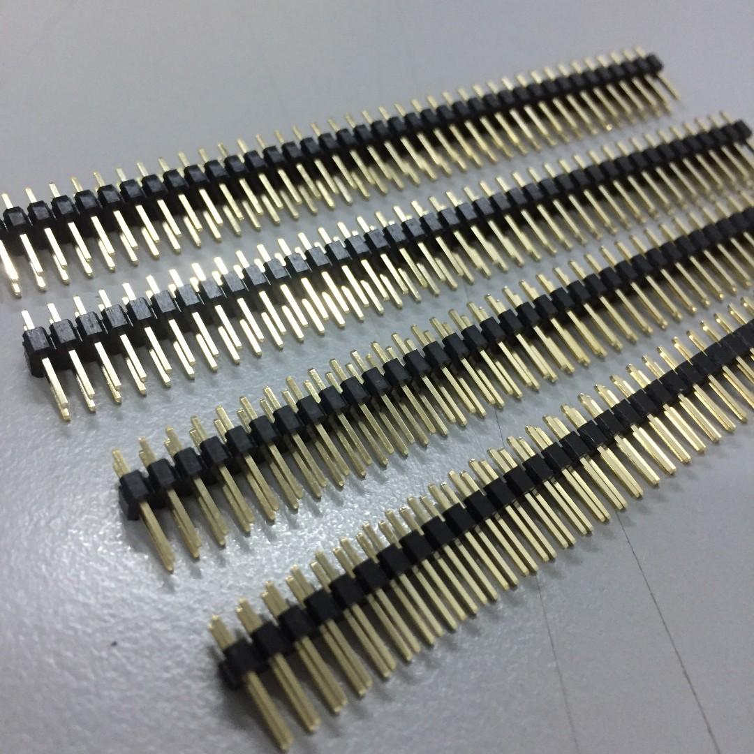 Pin Header 40 Way x DIL 2 Row Vertical Gold 40W strips , TV & Home Appliances, TV ...