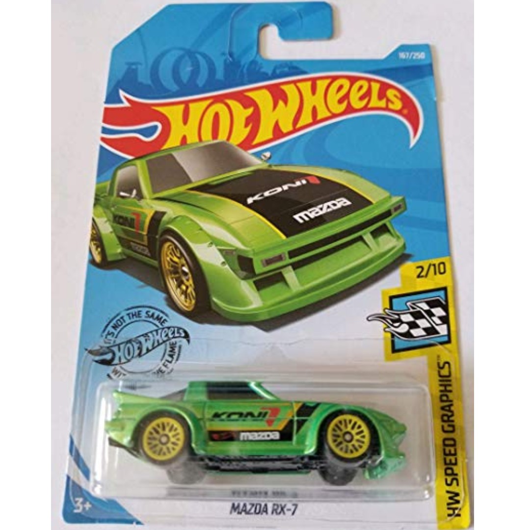 Hotwheels 2019 HW Speed Graphics Mazda RX-7 Rare Hot Wheels Koni Racing ...