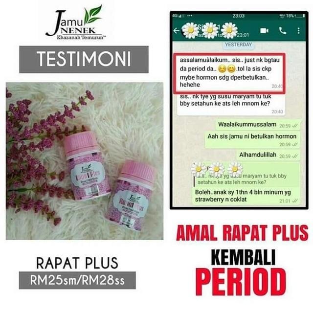 JAMU NENEK RAPAT PLUS / iFIT ORIGINAL HQ, Health & Nutrition, Health Supplements, Sports ...