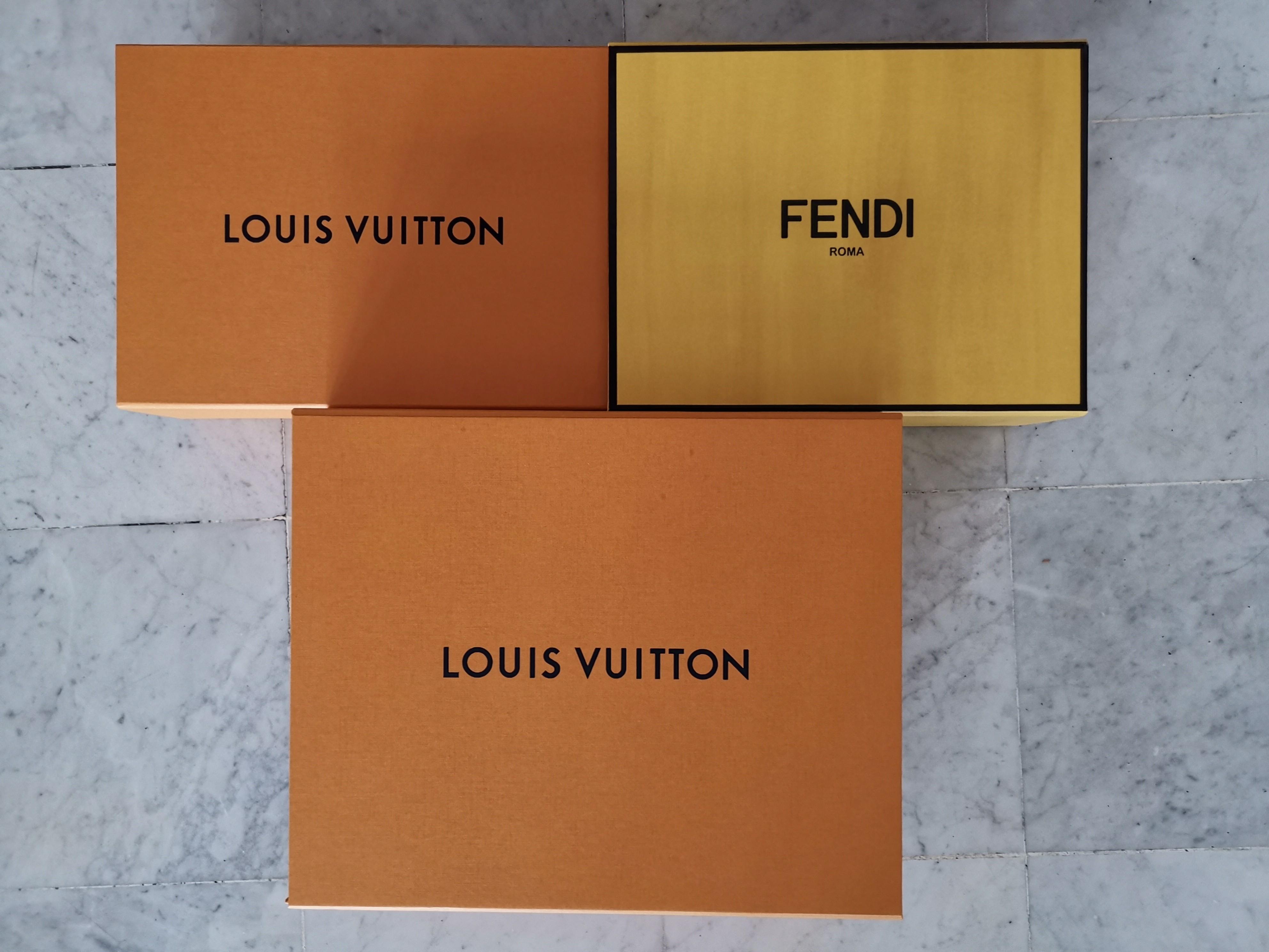 Large/medium LV Box //LV Paper bag, Luxury, Accessories on Carousell