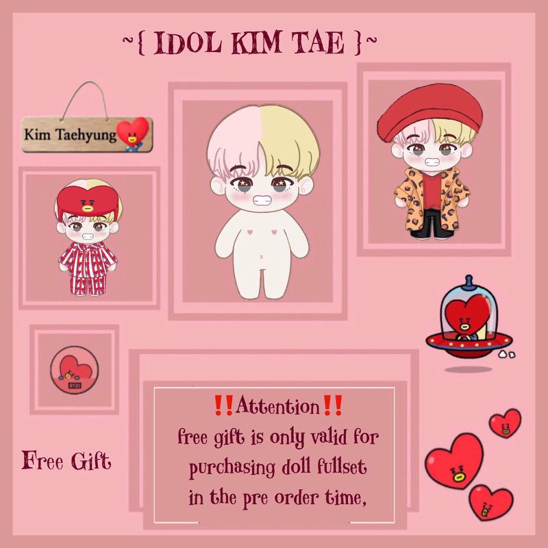 (Po) Bts doll : IDOL Kim Tae, Hobbies & Toys, Memorabilia ...