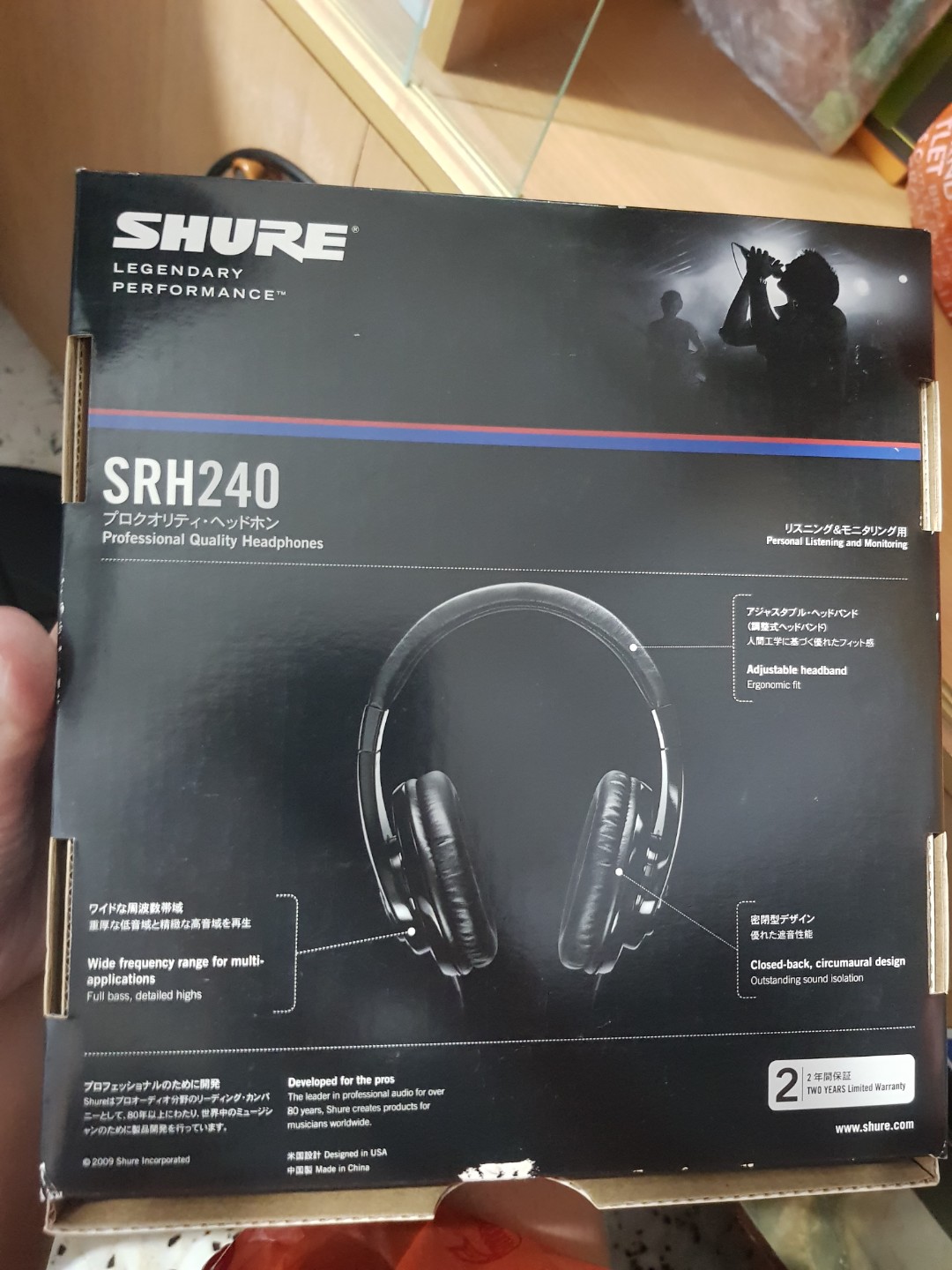 Shure SRH240, Audio, Other Audio Equipment on Carousell
