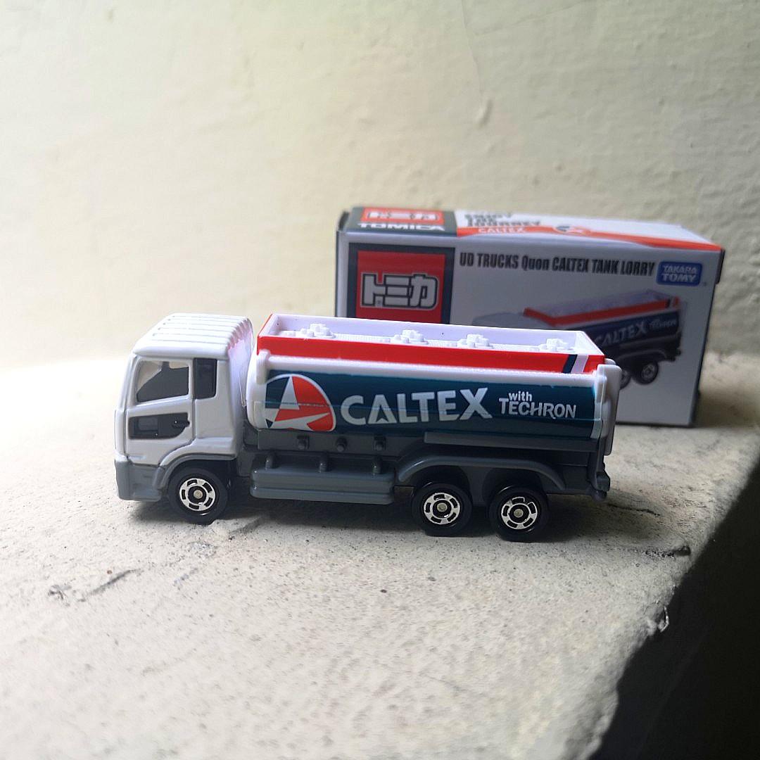Tomica- UD Truck Quon Caltex Tank Lorry, Hobbies & Toys, Toys & Games on Carousell
