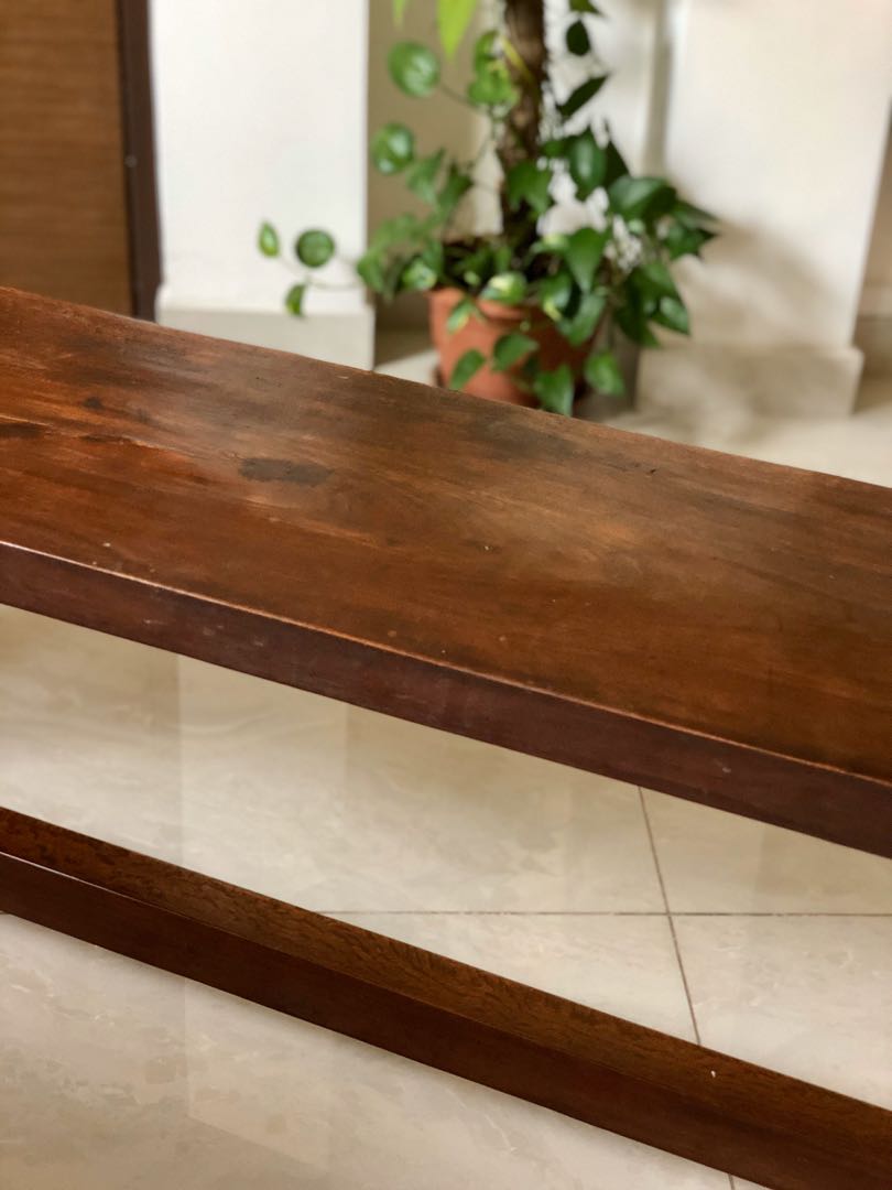 Unique solid wood bench (yakal wood), Furniture & Home Living ...
