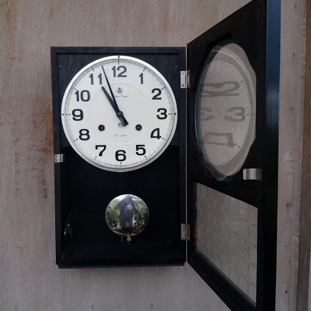 VINTAGE AICHI TOKEI DENKI PENDULUM CLOCK (1), Women's Fashion, Jewelry ...