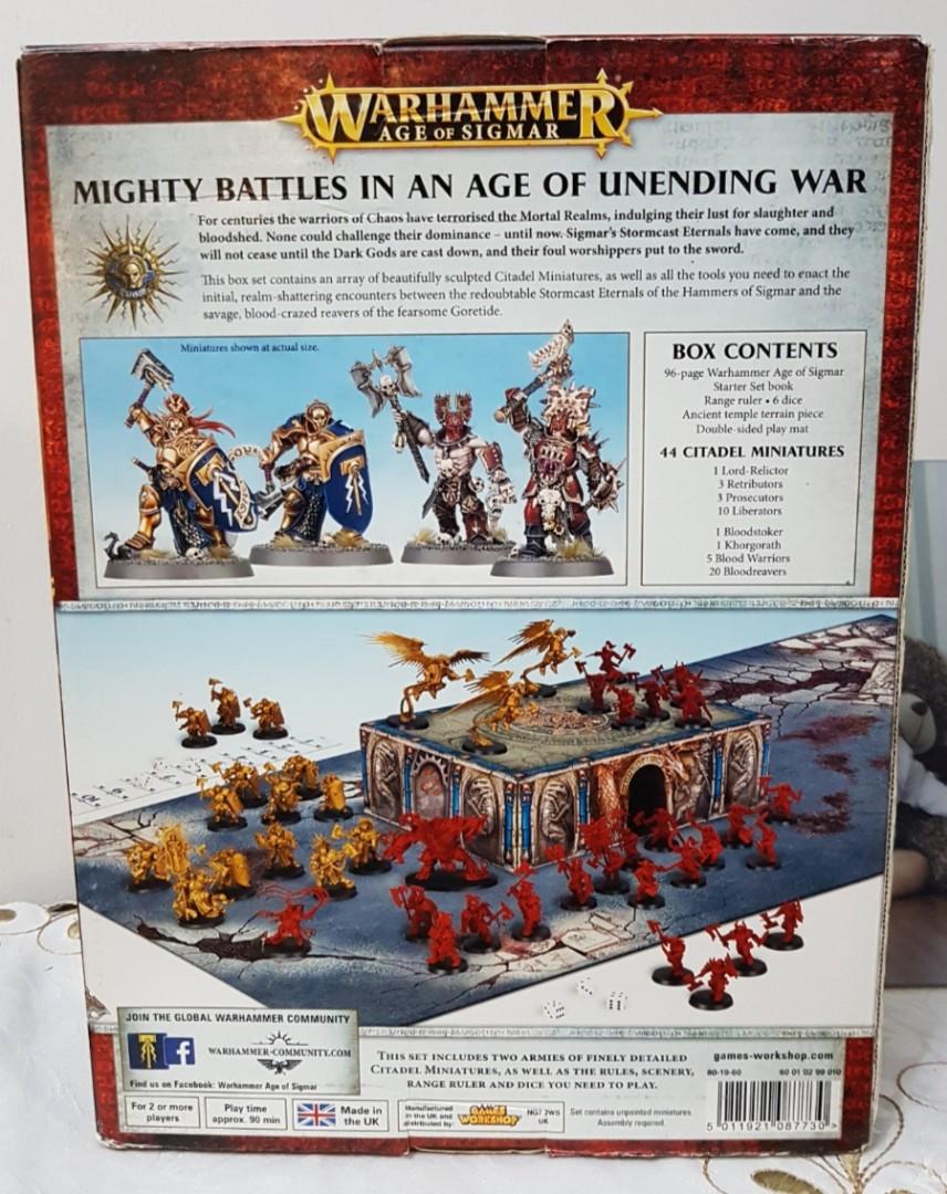 Warhammer Warcry AOS Sigmar Thunder & Blood Starter Set Stormcast ...