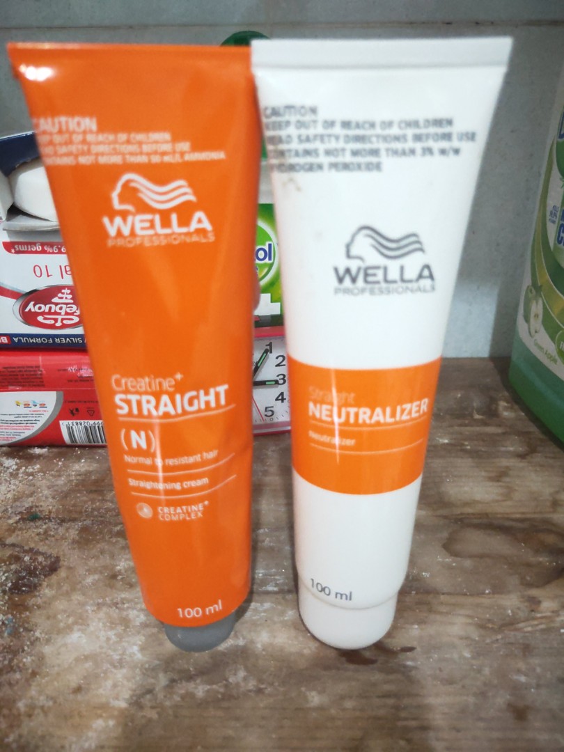 WELLA STRAIGHTENING CREAM, Beauty & Personal Care, Hair on Carousell