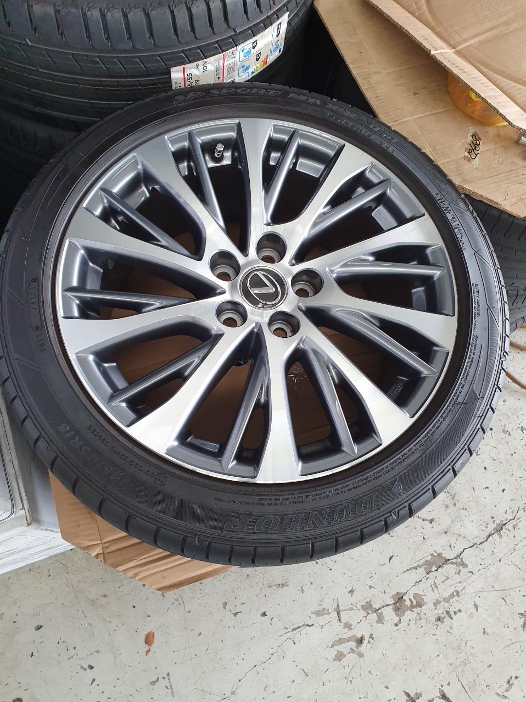 18" sports rims with 235/45/18 tyres from lexus es250, Car Accessories ...