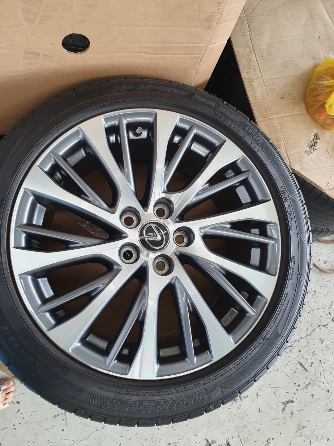 18" sports rims with 235/45/18 tyres from lexus es250, Car Accessories ...
