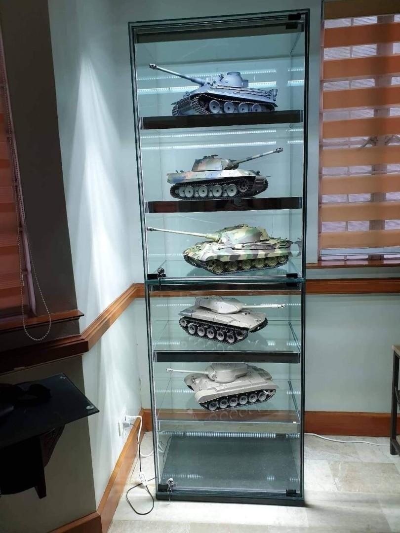 6 LAYERS MAC FRAMELESS GLASS DISPLAY CABINET, Furniture & Home Living ...