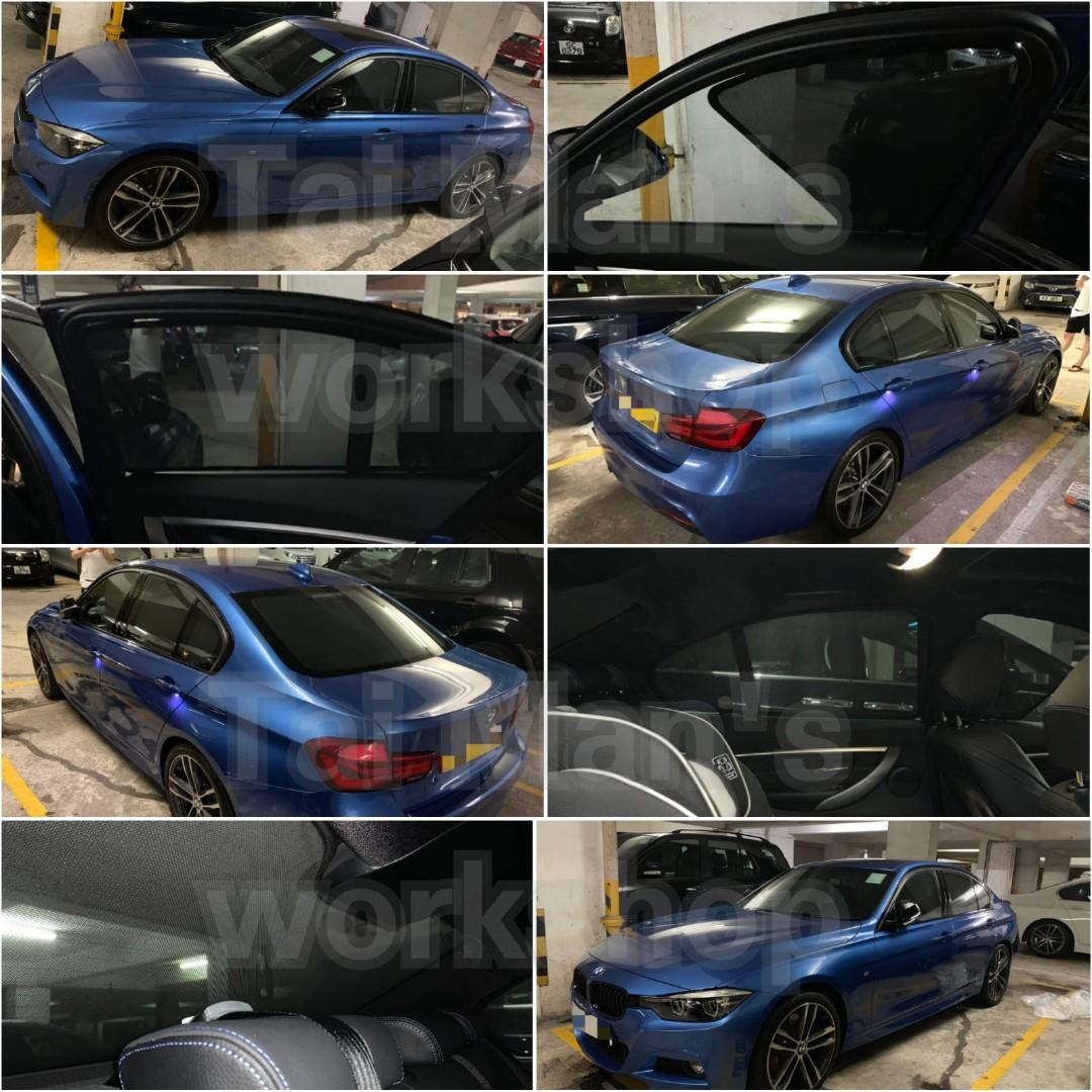 寶馬 3 系全車濾光窗網太陽擋 BMW F30 F80 316I 320i 320D 328i M3, 汽車配件, 其他 - Carousell