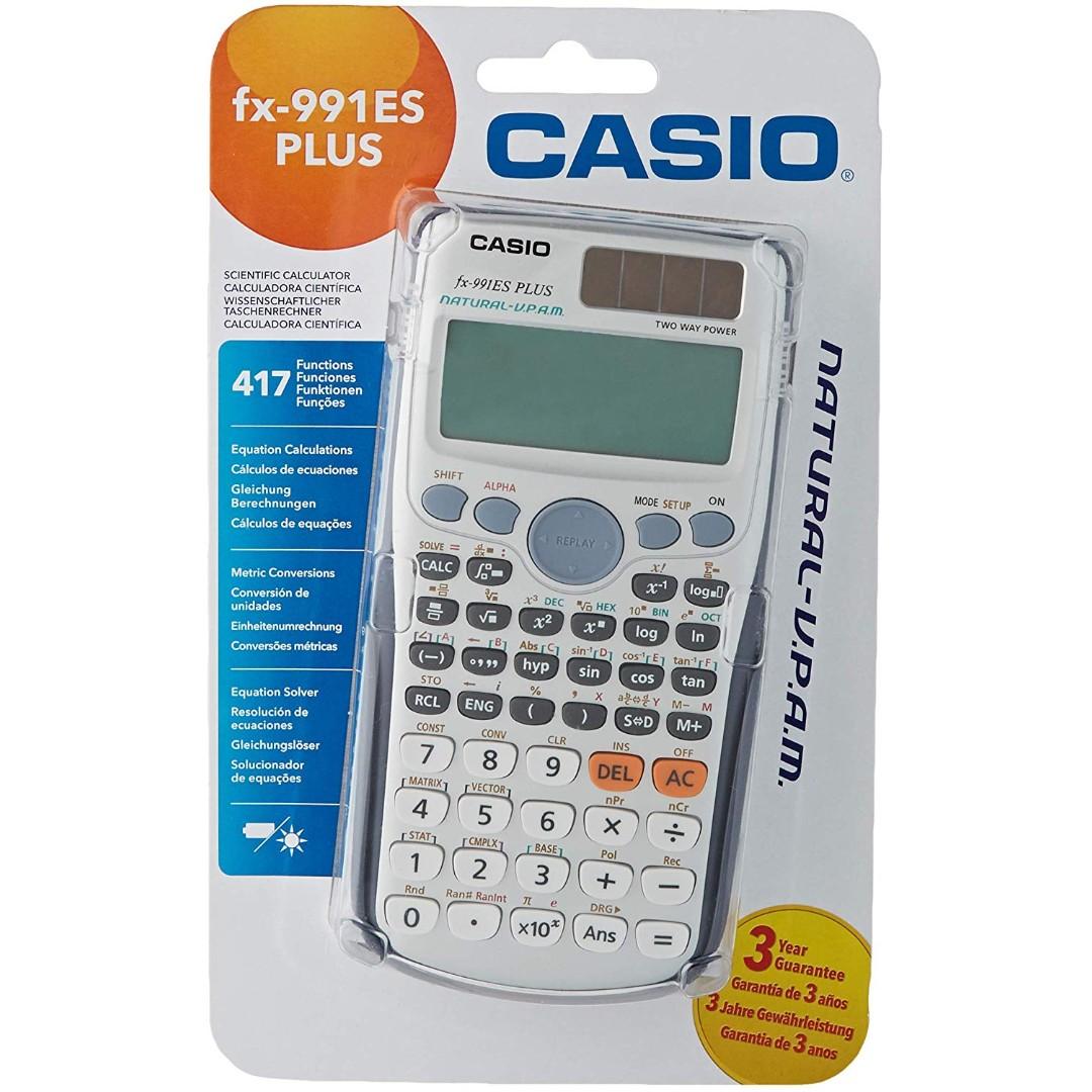 Casio FX-991ES Plus Non-Programmable Scientific Calculator, 417 ...