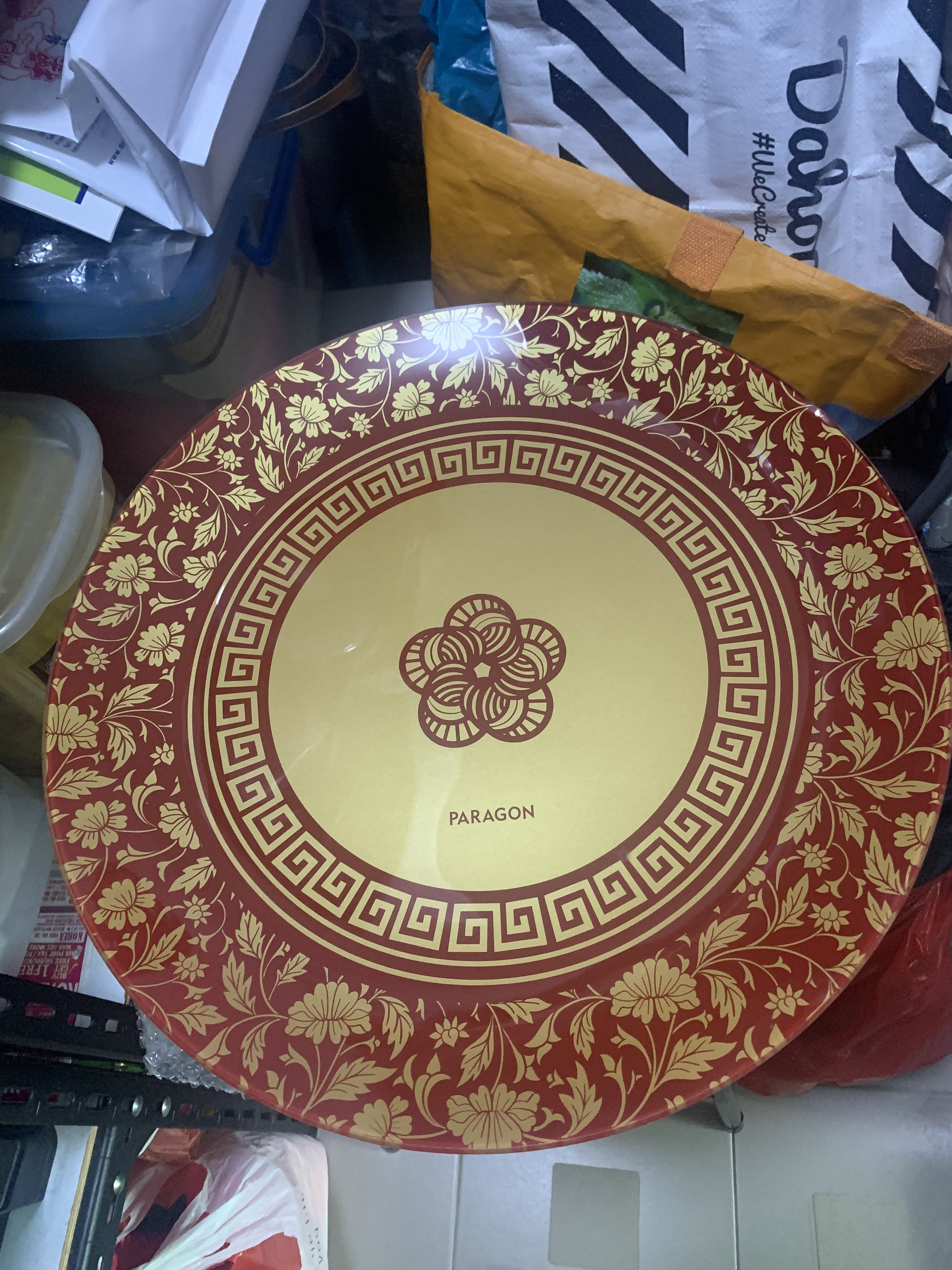 CNY Loh Hei Classy looking Atas Porcelain Big Plate fm Paragon / Yu ...
