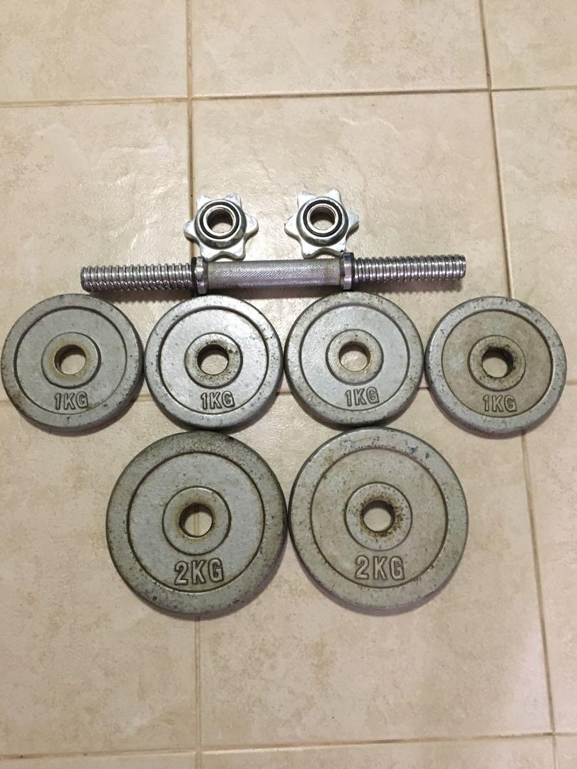 Dumb bell set, Sports Equipment, Exercise & Fitness, Weights ...