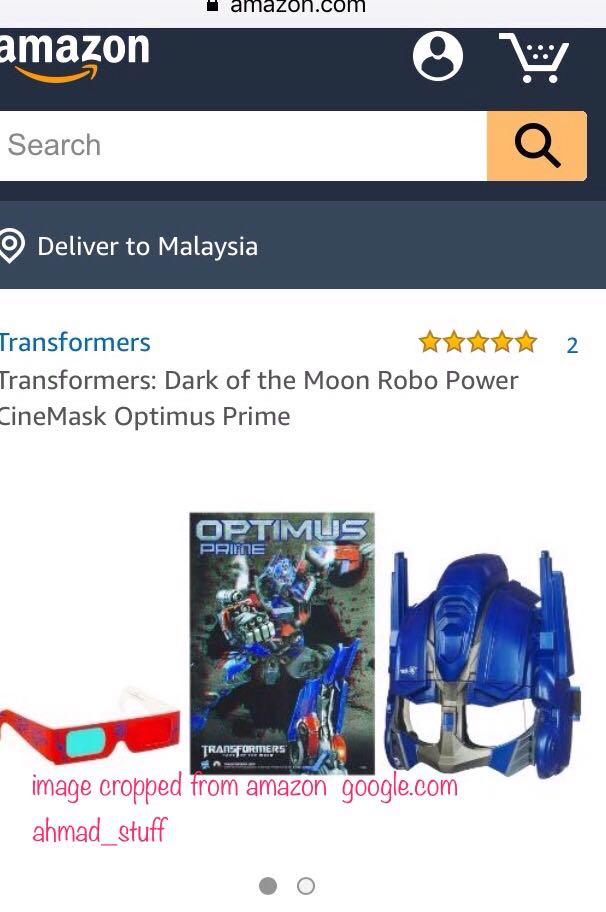 Transformers Optimus Prime 3D Cinema Mask, Hobbies & Toys, Collectibles ...