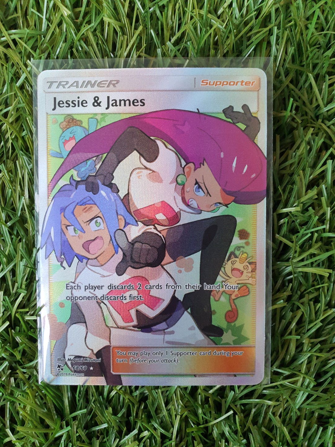 Pokemon Card Hidden Fates Jessie & James Full art, Toys & Games, Others ...