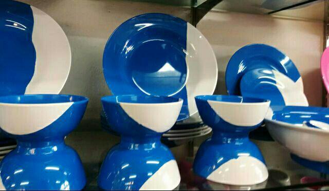Set pinggan kenduri melamin 2 tone 51pcs, Furniture & Home Living ...