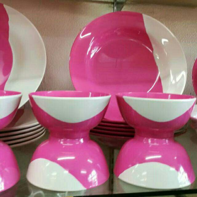 Set pinggan kenduri melamin 2 tone 51pcs, Furniture & Home Living ...