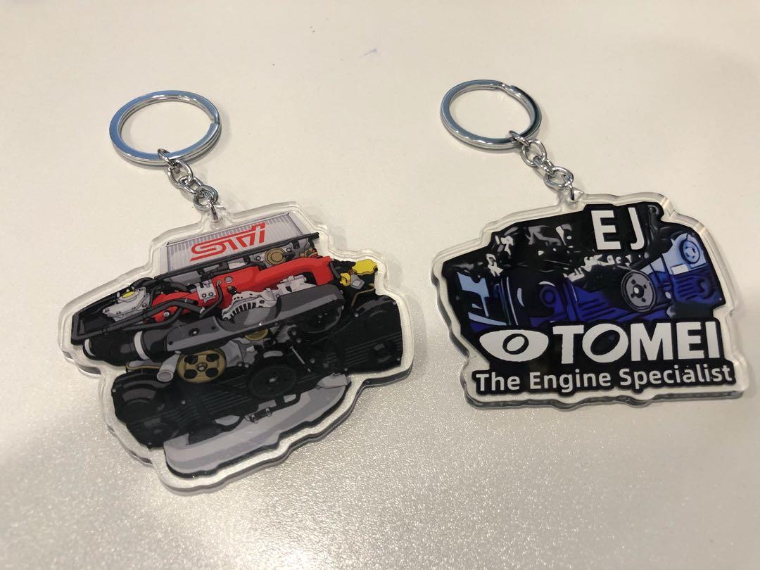 TOMEI STi Engine Customised Keychain, Car Accessories, Accessories on ...
