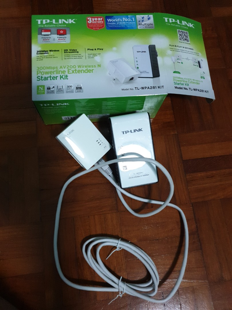 TP Link Router 300mbps AV200 Wireless Power line Extender, Computers ...