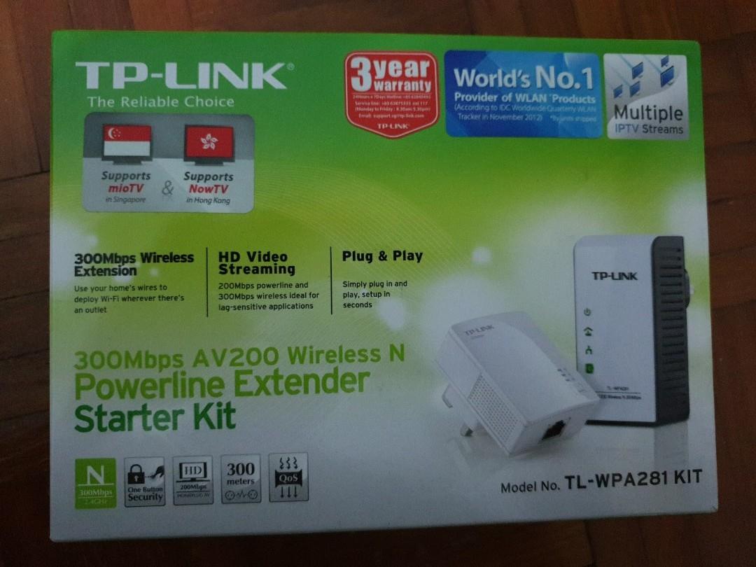 TP Link Router 300mbps AV200 Wireless Power line Extender, Computers ...
