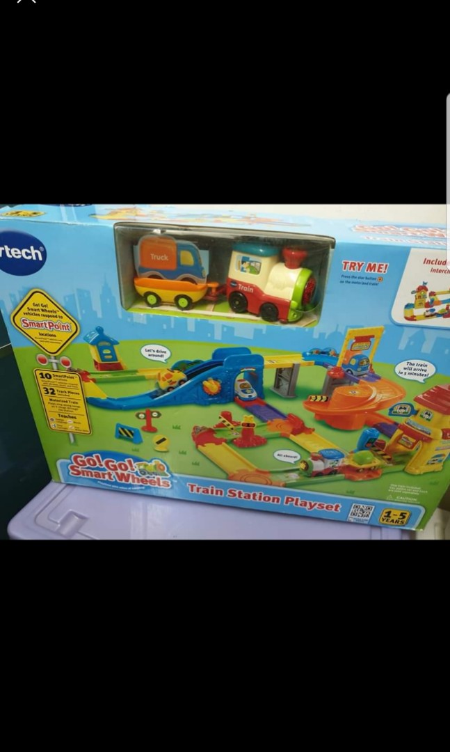 VTech Smart Wheels Train Station, Hobbies & Toys, Toys & Games on Carousell